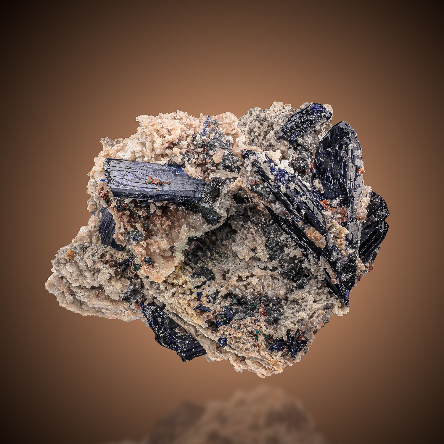 Wendel-Minerals | Item: 2477 - Azurite-Tsumeb Mine | Tsumeb | Otjikoto ...