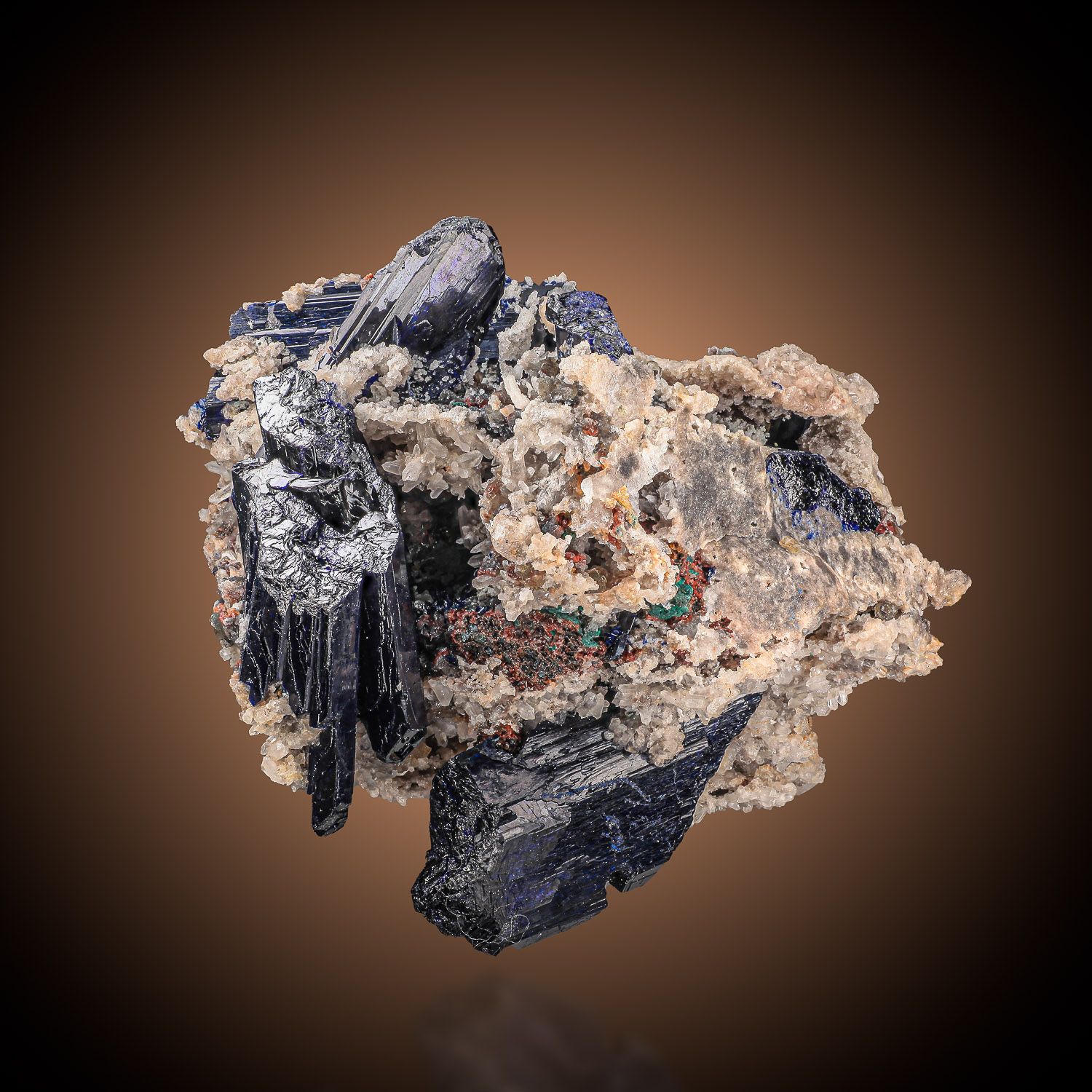Wendel-Minerals | Item: 2477 - Azurite-Tsumeb Mine | Tsumeb | Otjikoto ...