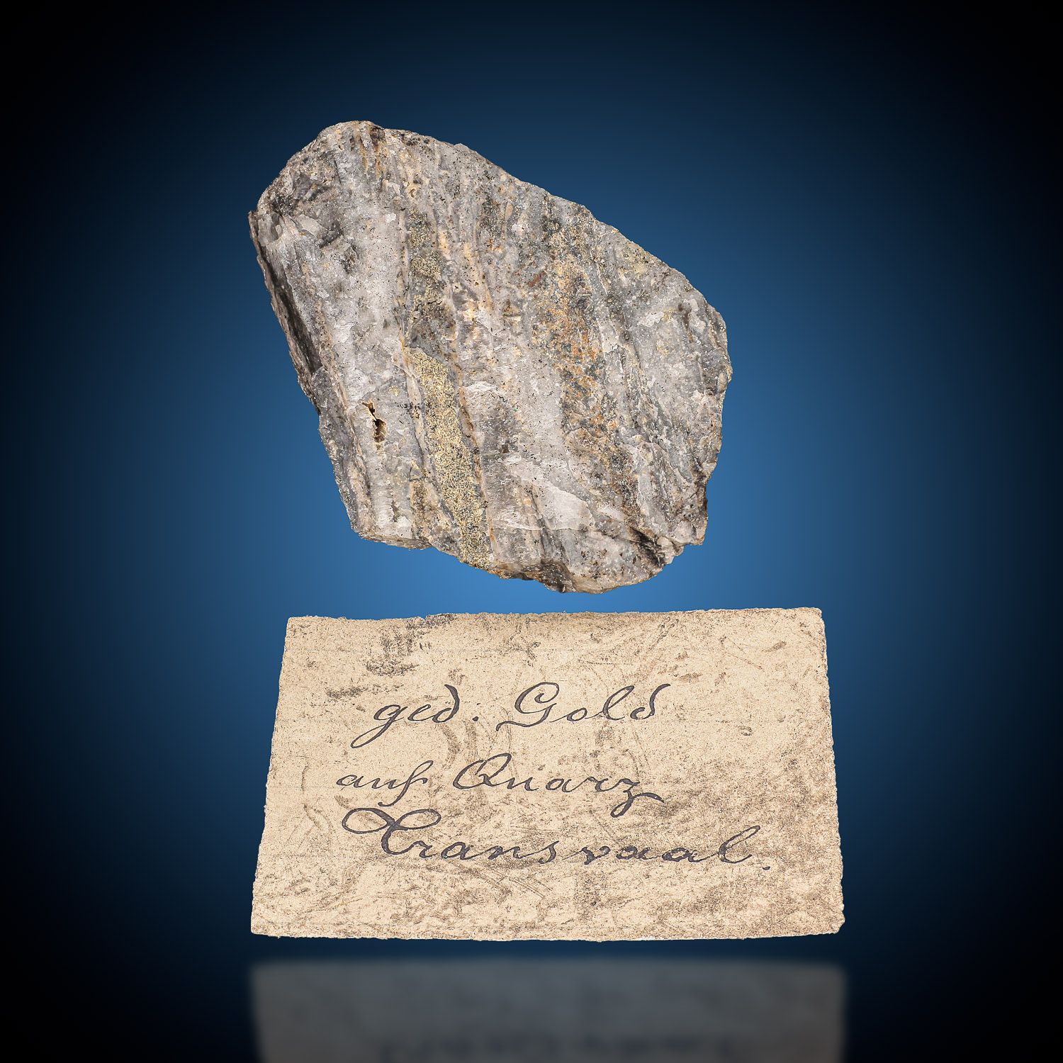 Wendel-Minerals | Item: 2496 - Gold-Transvaal Gold Mine | Mount Morgans ...
