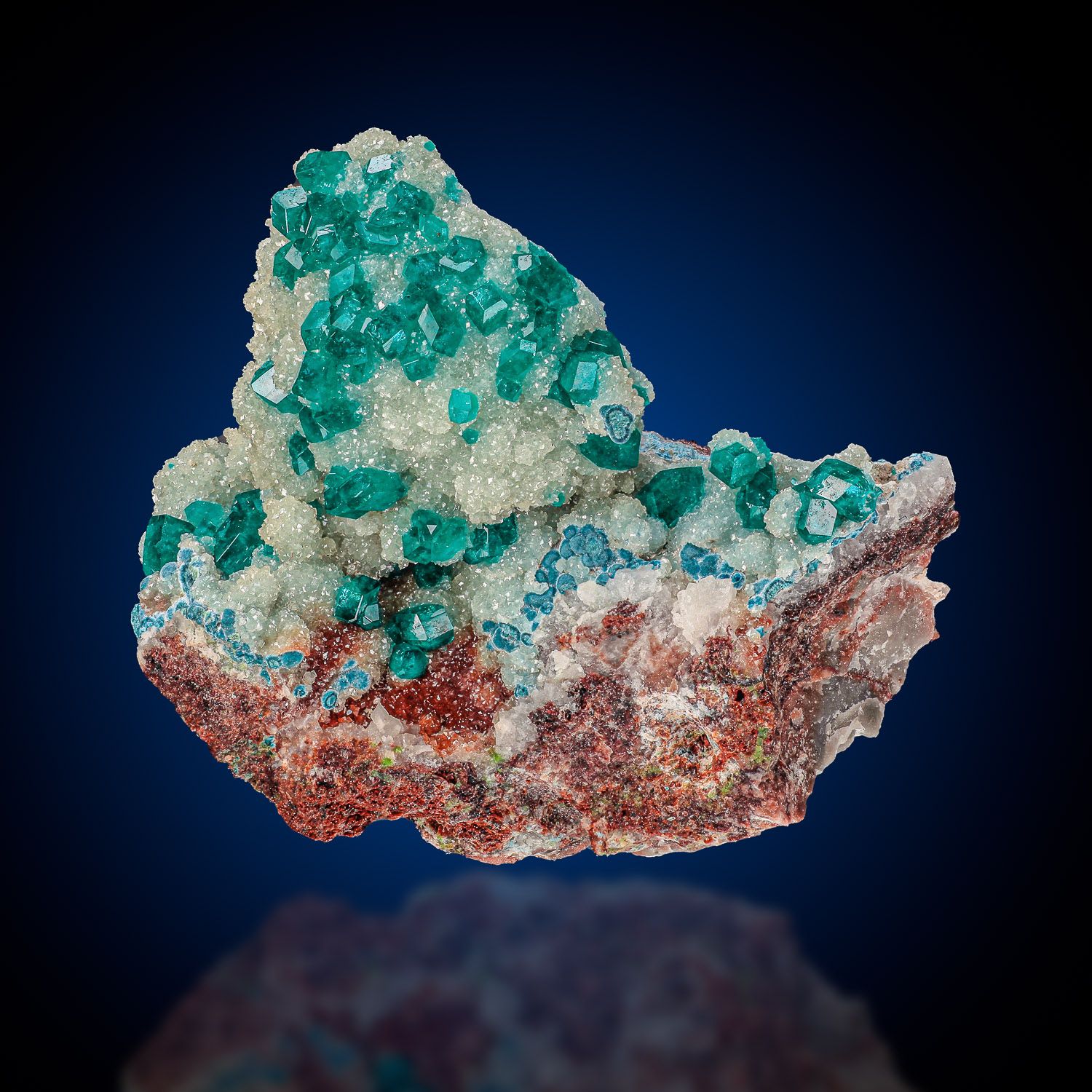 Wendel-Minerals | Item: 2548 - Dioptase & Shattuckite-Tsumeb Mine ...