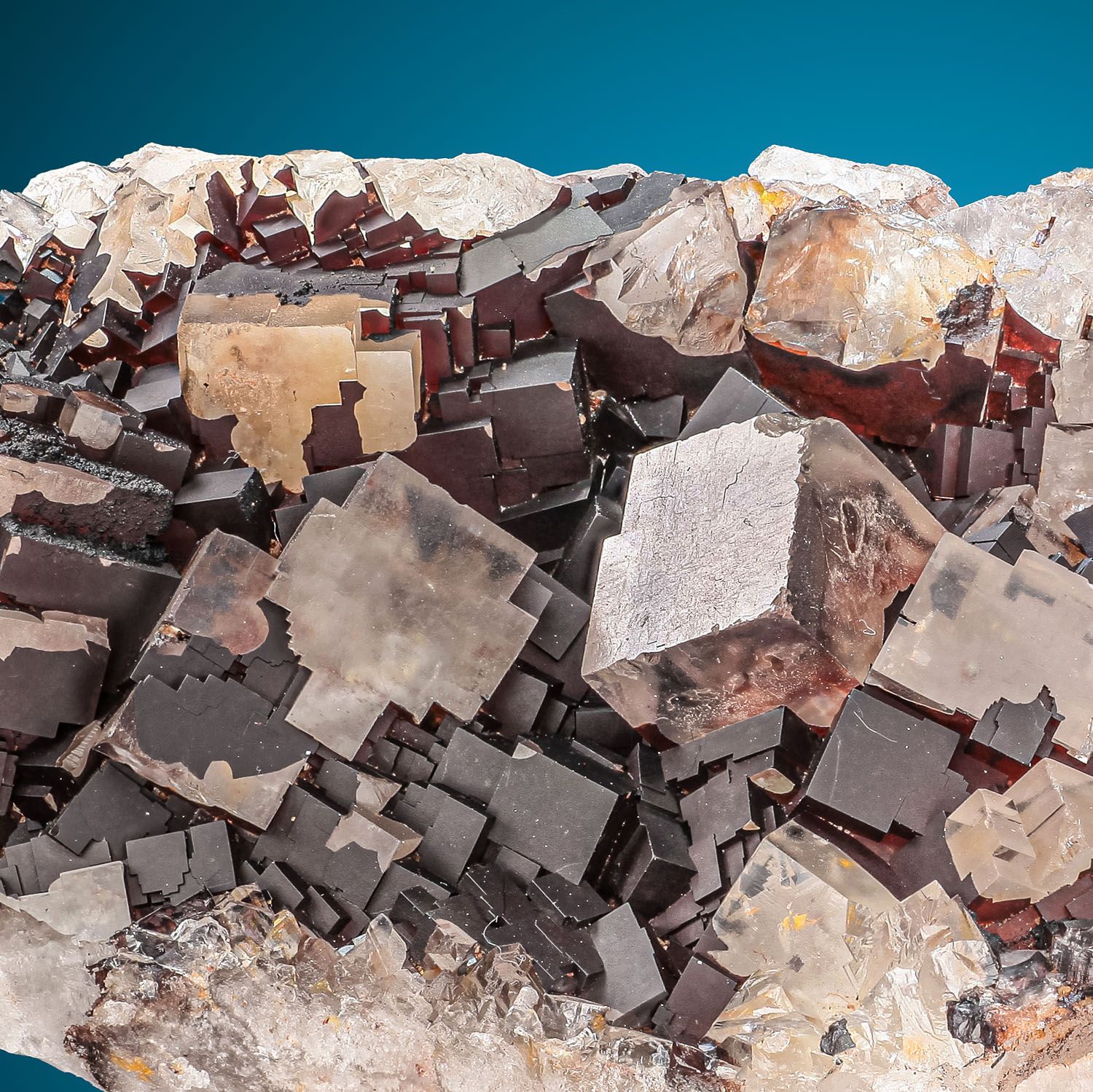 Wendel-Minerals | Item: 2700 - Fluorite-Clara Mine | Wolfach | Black ...