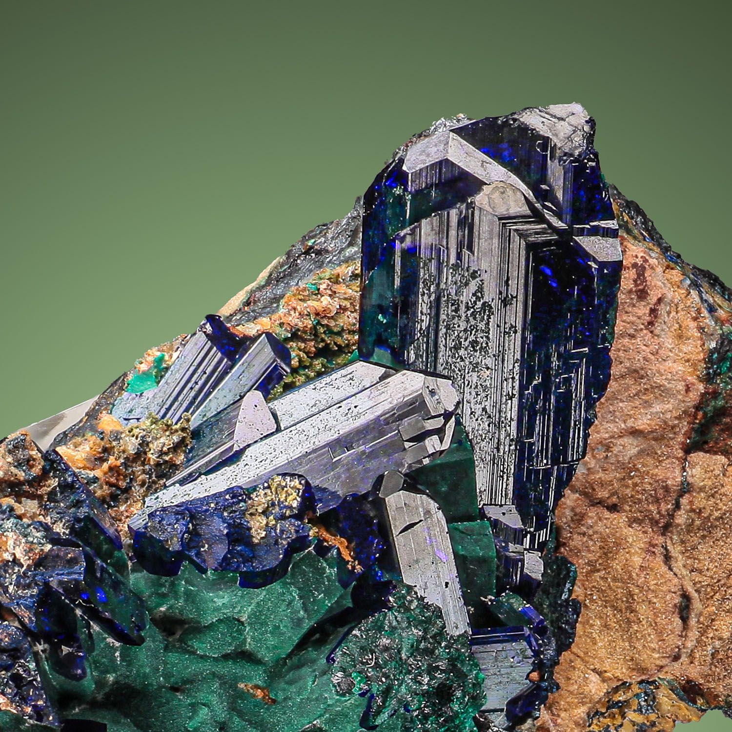 Wendel-Minerals | Item: 2634 - Azurite-Tsumeb Mine | Tsumeb | Otjikoto ...
