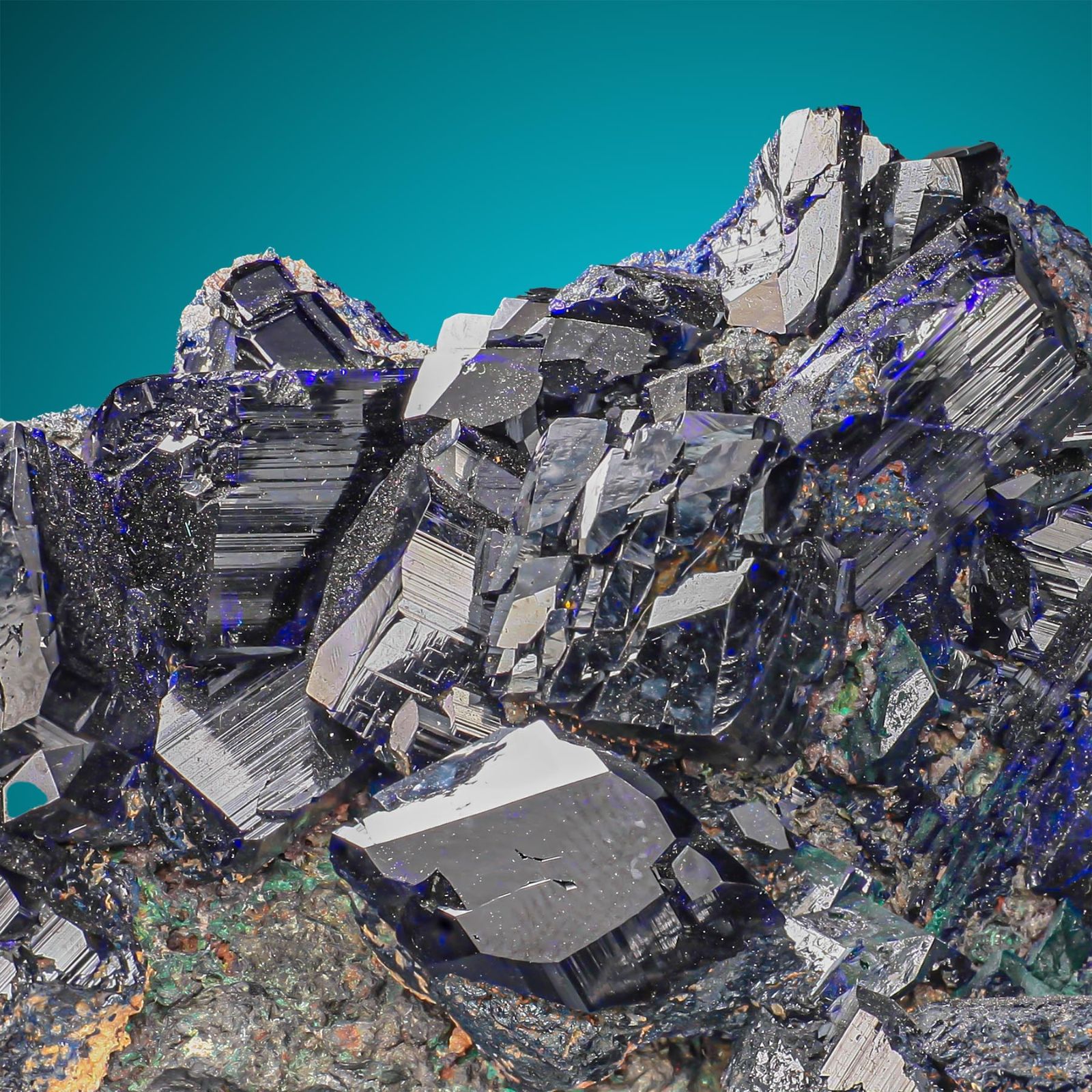 Wendel-Minerals | Item: 1372 - Azurite-Tsumeb Mine | Tsumeb | Otjikoto ...