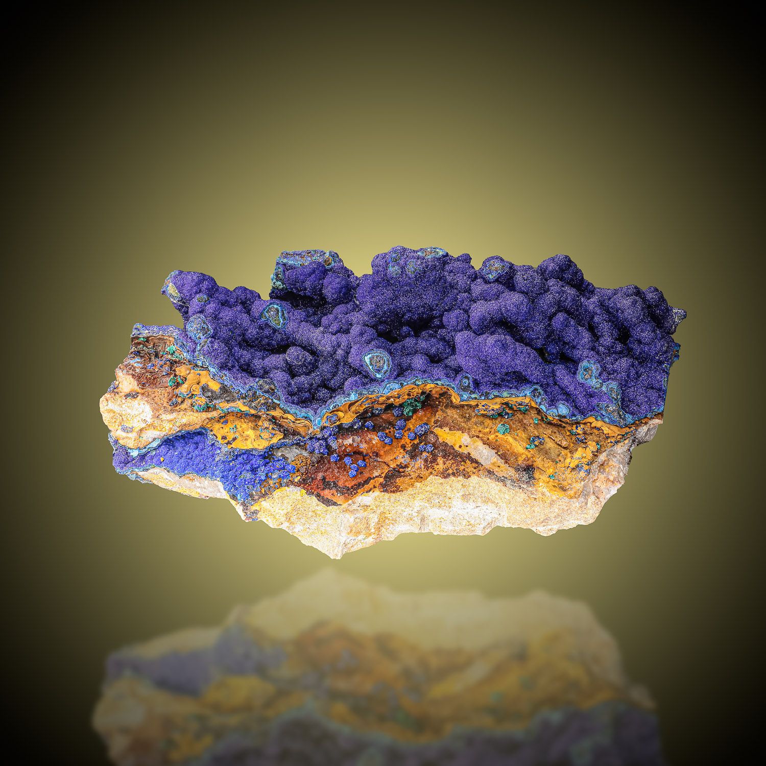 Wendel-Minerals | Item: 2995 - Azurite-Sidi Ayed | Boulemane Caïdat ...