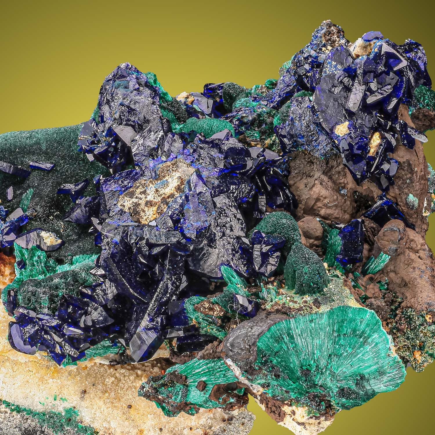 Wendel-Minerals | Item: 3725 - Azurite-Sepon Mine | Viraboury District ...