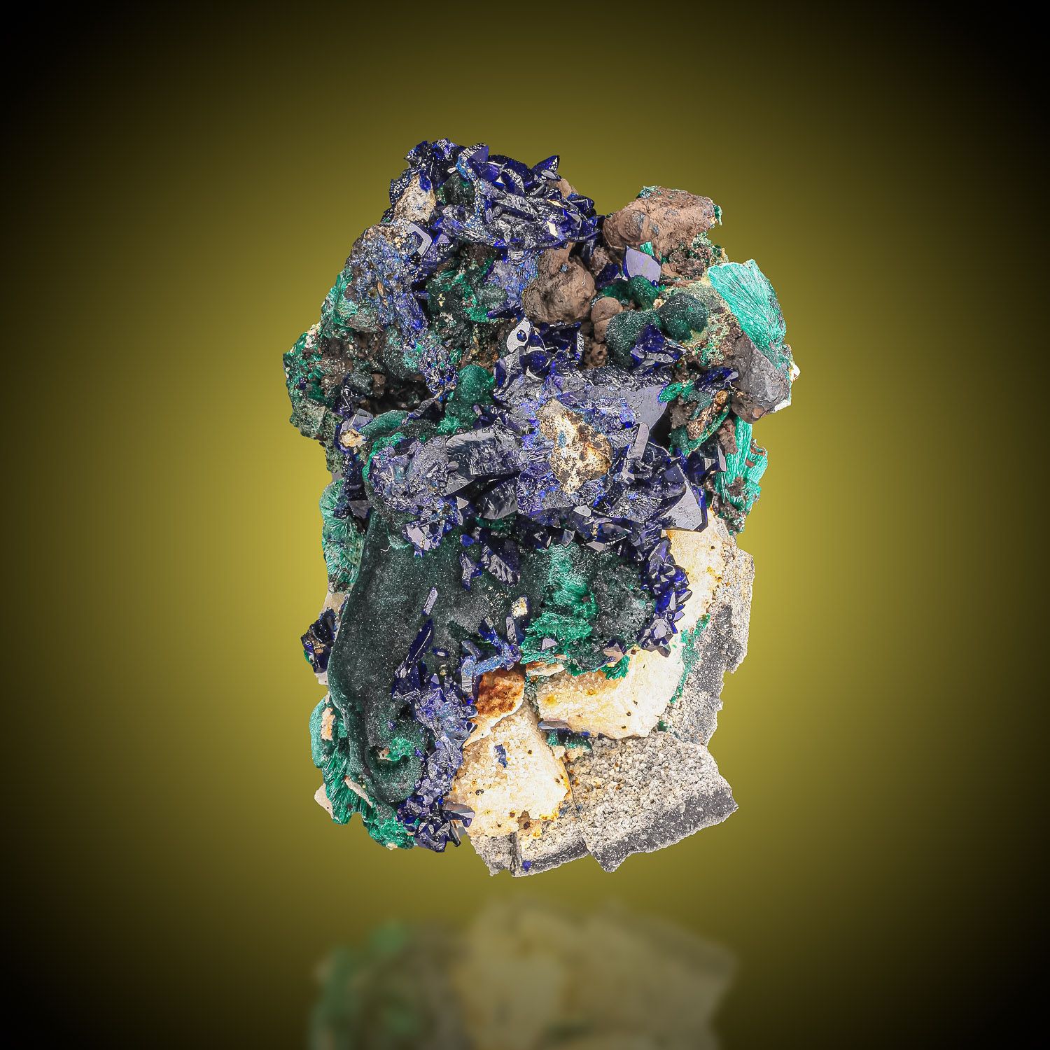 Wendel-Minerals | Item: 3725 - Azurite-Sepon Mine | Viraboury District ...