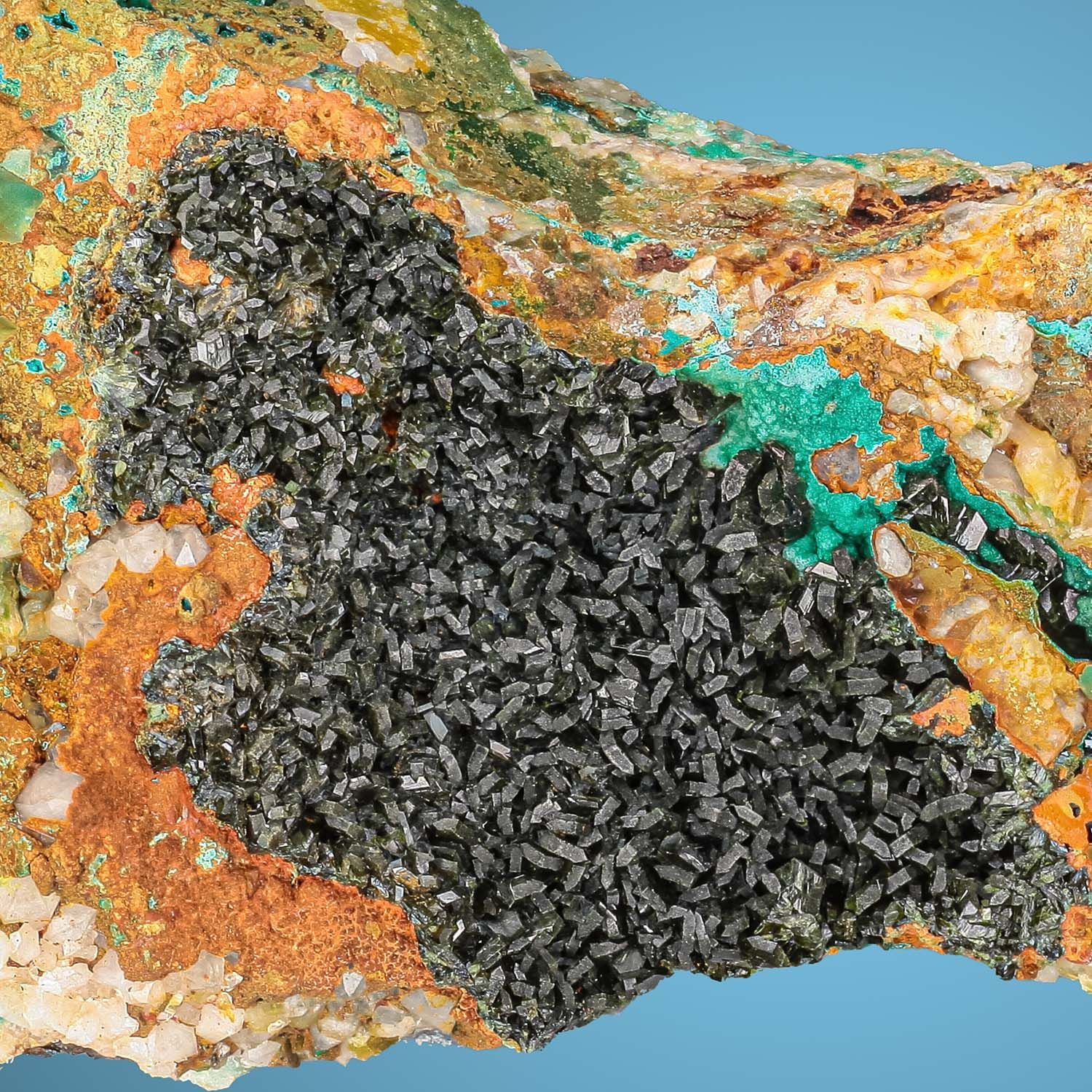 Wendel-Minerals | Item: 5128 - Olivenite-Clara Mine | Wolfach | Black ...